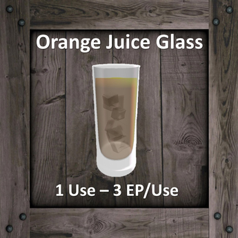 Second Life Marketplace - DFS Orange Juice Glass (Texture)