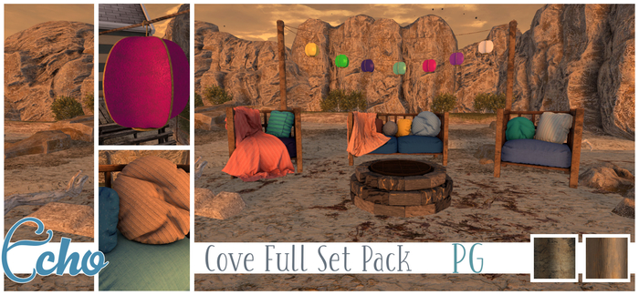 Second Life Marketplace - Echo - Cove - Full Set Pack - PG - Style 2