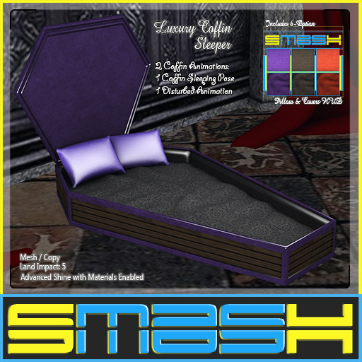 Second Life Marketplace - SMASH - Luxury Coffin Sleeper