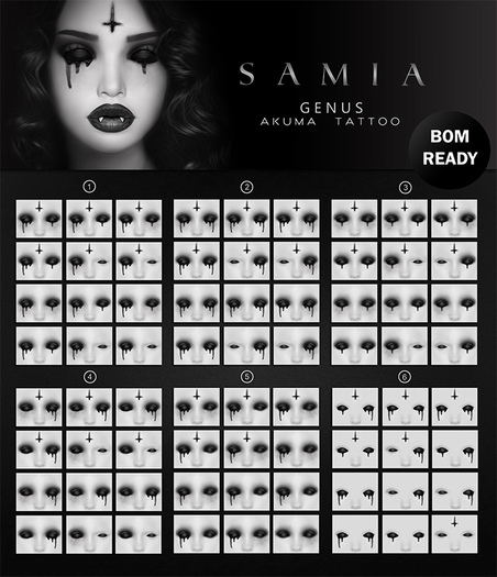 Second Life Marketplace - Samia Akuma - Tatto Genus BOM ## DEMO##