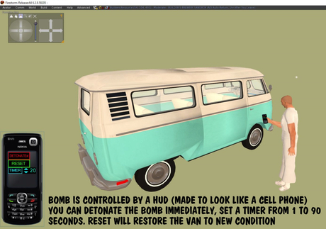 Second Life Marketplace - Exploding Van