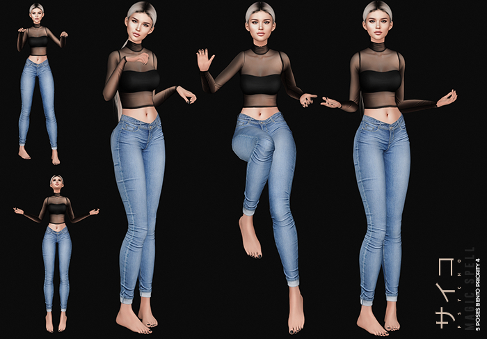 Second Life Marketplace - PSYCHO - 5 Poses bento MAGIC SPELL - PRIORITY 4
