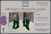 Second Life Marketplace - {IG} fashion soft boots-ultramarine_green ...