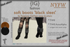 Second Life Marketplace - {IG} fashion soft boots-blk_sleet-TWE+ [wear]