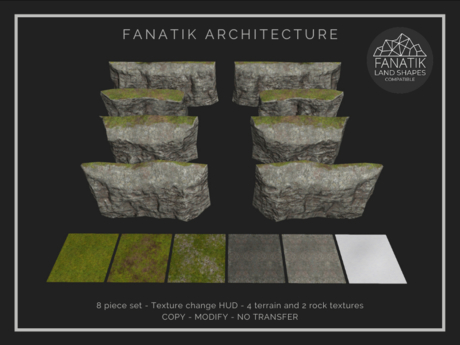 Second Life Marketplace - :FANATIK: LAND SHAPES Land Dividers