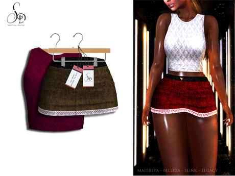 Second Life Marketplace - SENTINUS - Sophie Outfit RASPBERRY & BROWN