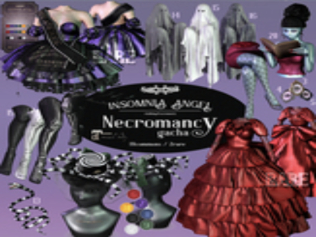 Second Life Marketplace - Insomnia Angel . necromancy -8- raneae hat [blue]