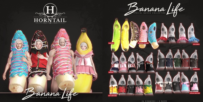 Second Life Marketplace - HORNTAIL - [BLUE] Banana Gakuran