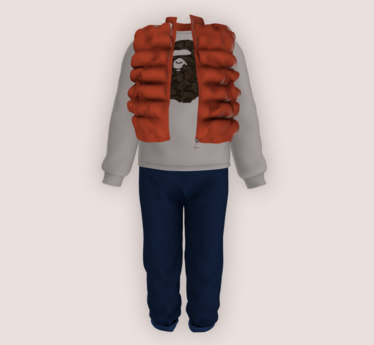 Second Life Marketplace - Arbitrary Elite- Puffer Copper Vest Outfit-Bebe