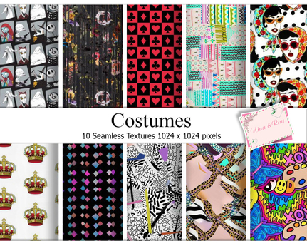 Second Life Marketplace - Costumes - 10 Textures Seamless - NINA and RAY NR