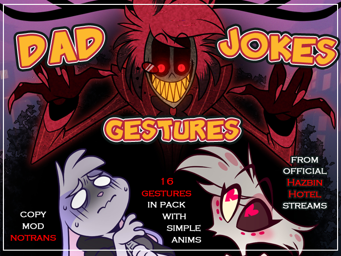 Second Life Marketplace - Hazbin Hotel - Alastor Dad jokes