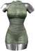 Second Life Marketplace - RIOT / Frances Dress - Moss | Maitreya ...
