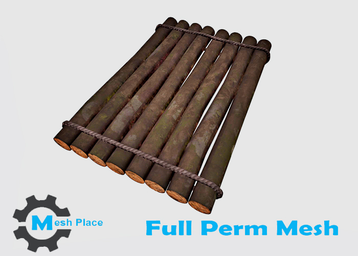 Second Life Marketplace - Mesh Place - Wood Raft - Full Perm Mesh