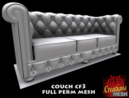 Second Life Marketplace - Couch CF3 FULL PERM MESH