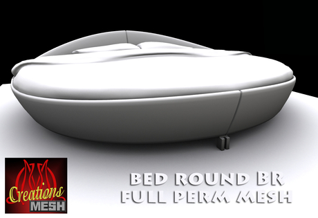 Second Life Marketplace - Furniture|Bed Round BR FULL PERM MESH
