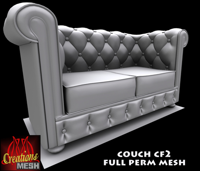 Second Life Marketplace - Couch CF2 FULL PERM MESH