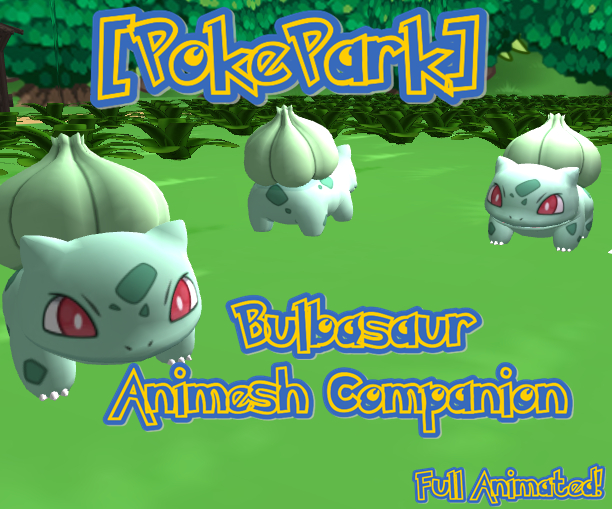 Second Life Marketplace - [PokePark] Animesh Bulbasaur Companion (BOXED)