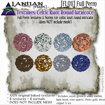 Second Life Marketplace - [FLOX]FP Textures: Mesh Celtic Knot Round ...