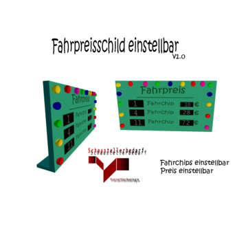 Second Life Marketplace - Fahrpreisschild / Fare sign