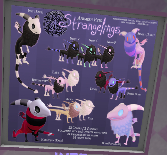 Second Life Marketplace - darkendStare. Strangelings [Neon-G] (Perch)