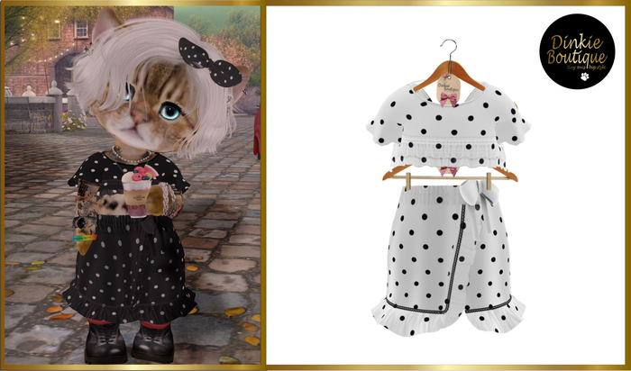 Second Life Marketplace - *DB* DINKIES MELISSA TOP & SKIRT* white