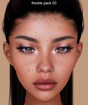 Second Life Marketplace - Realistic Freckles Pack (3 layers) Bakes on ...