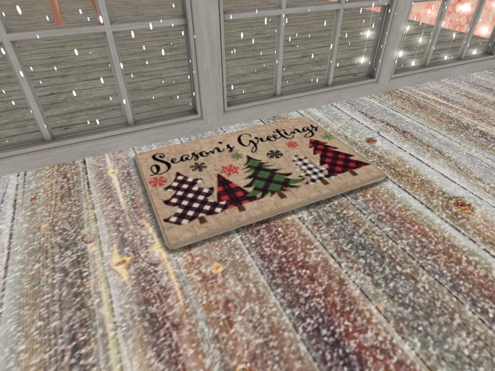 Second Life Marketplace - HBH Welcome Mat Seasons Greetings