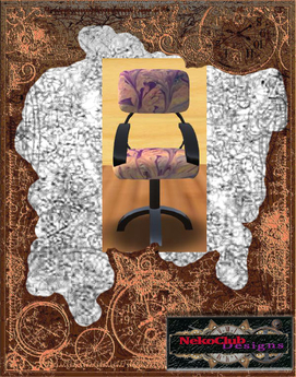 Second Life Marketplace - Neko Large purple Flower Office Chair