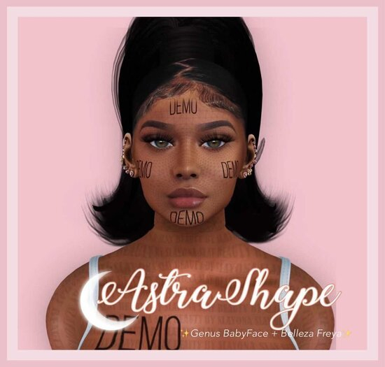 Second Life Marketplace - Astra Shape - Genus Babyface x Belleza Freya