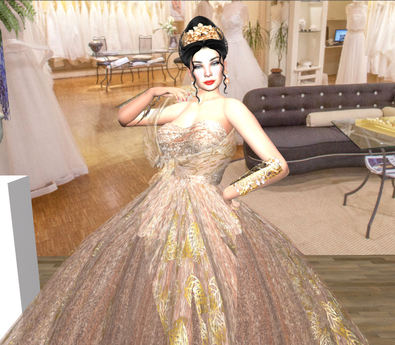 Second Life Marketplace - Adl Alta Moda Grand Gala Rose Gold gown