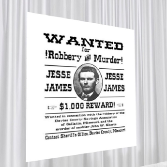 Second Life Marketplace - Jesse James Wanted Poster CMT