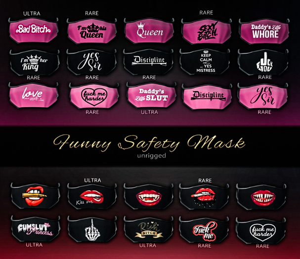 Second Life Marketplace - [Avenge] Funny Safety mask - Vampire mouth