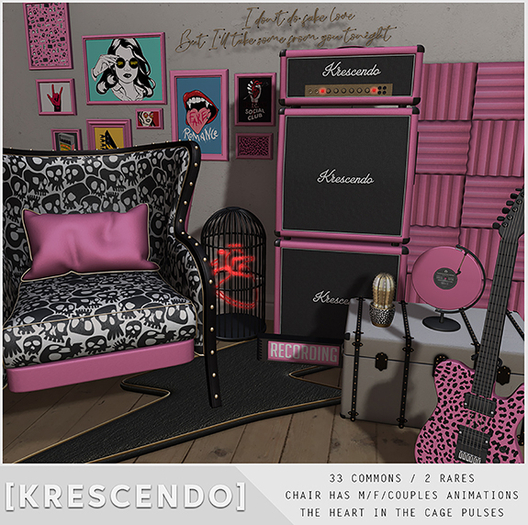 Second Life Marketplace - [Kres] Almost Famous - Record Globe - Pink