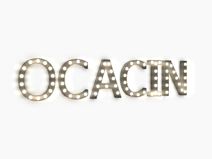 Second Life Marketplace - [Px] "OCACIN" Illuminated Light Bulbs Sign