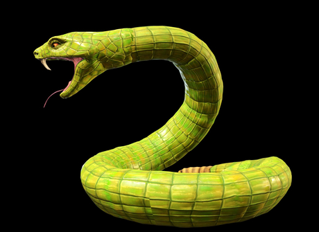 Second Life Marketplace - Art Studio.FULL PERM \\ Big Green Snake