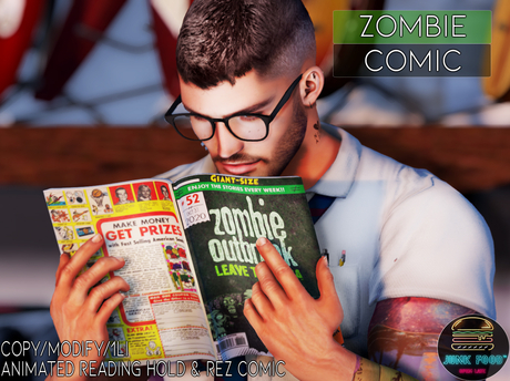 Second Life Marketplace - Junk Food - Zombie Comic