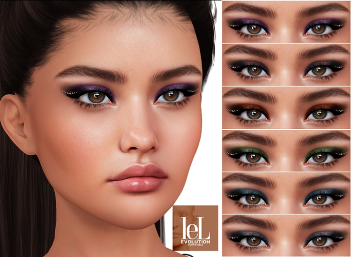 Second Life Marketplace - ::Sequoia:: Swan eyeshadows for Lelutka EVO