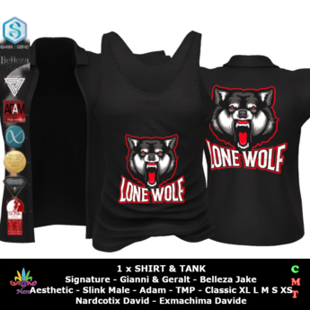 Second Life Marketplace - M - Open Shirt & Tank - LONE WOLF - Most Fits ...