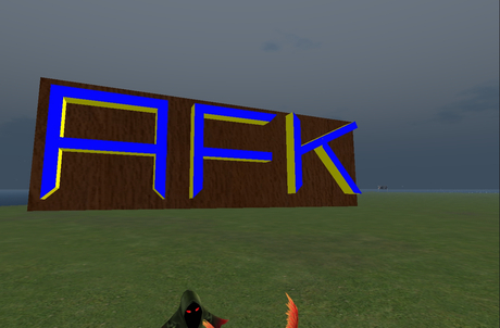 Second Life Marketplace - AFK SIGN v1b- attach when u go AFK MC