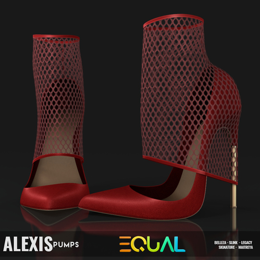 Second Life Marketplace - EQUAL - Alexis Pumps RED