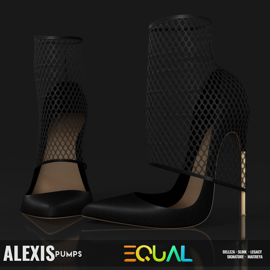 Second Life Marketplace - EQUAL - Alexis Pumps BLACK