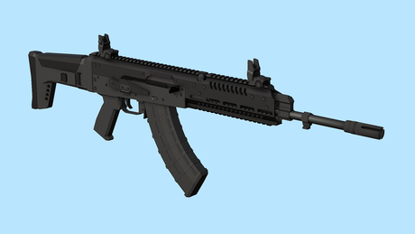 Second Life Marketplace - Scripted AKB-15 Assault Rifle by 3D Knights ...