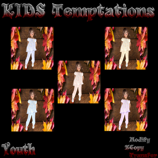 Second Life Marketplace - Kids Temptations - Daisy Outfit - Youth - Fat ...