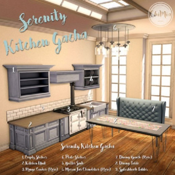 Second Life Marketplace - ChiMia:: Serenity Splashback Tiles