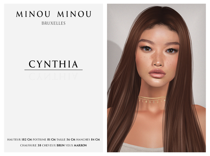 Second Life Marketplace - .minou minou. Cynthia (for Lelutka Evo Fleur ...