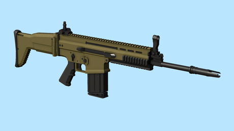 Second Life Marketplace - Scripted SCAR-H Assault Rifle by 3D Knights ...