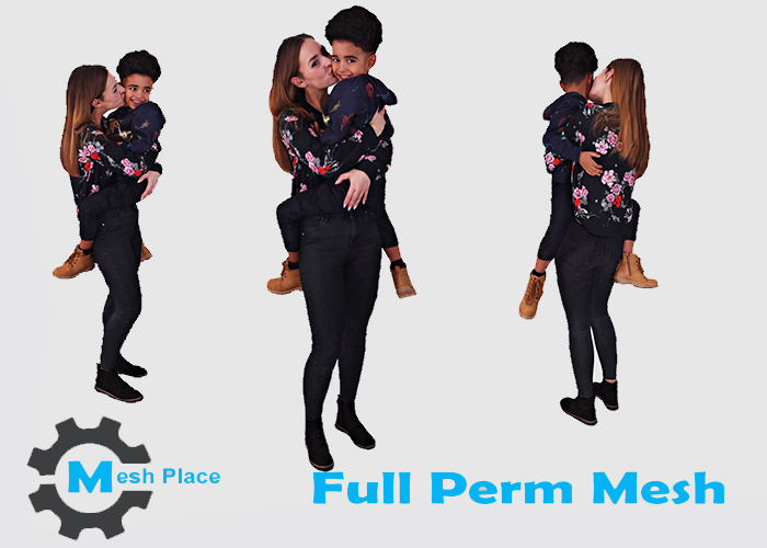 Second Life Marketplace - Mesh Place - Woman and Child Character - Full ...