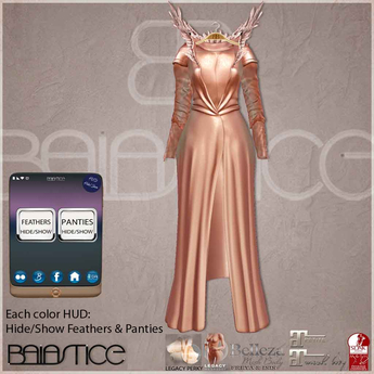Second Life Marketplace - Baiastice_Nimue Dress-Copper