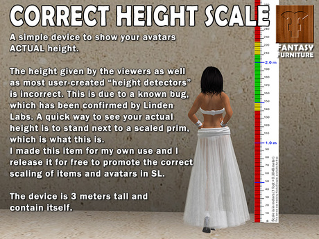 Second Life Marketplace - Avatar Height Scale