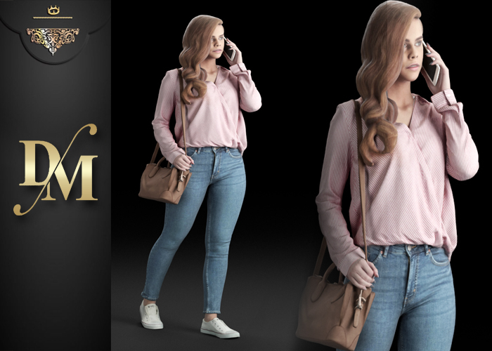 Second Life Marketplace - ~DM~AVATAR Casual woman walking with a bag ...